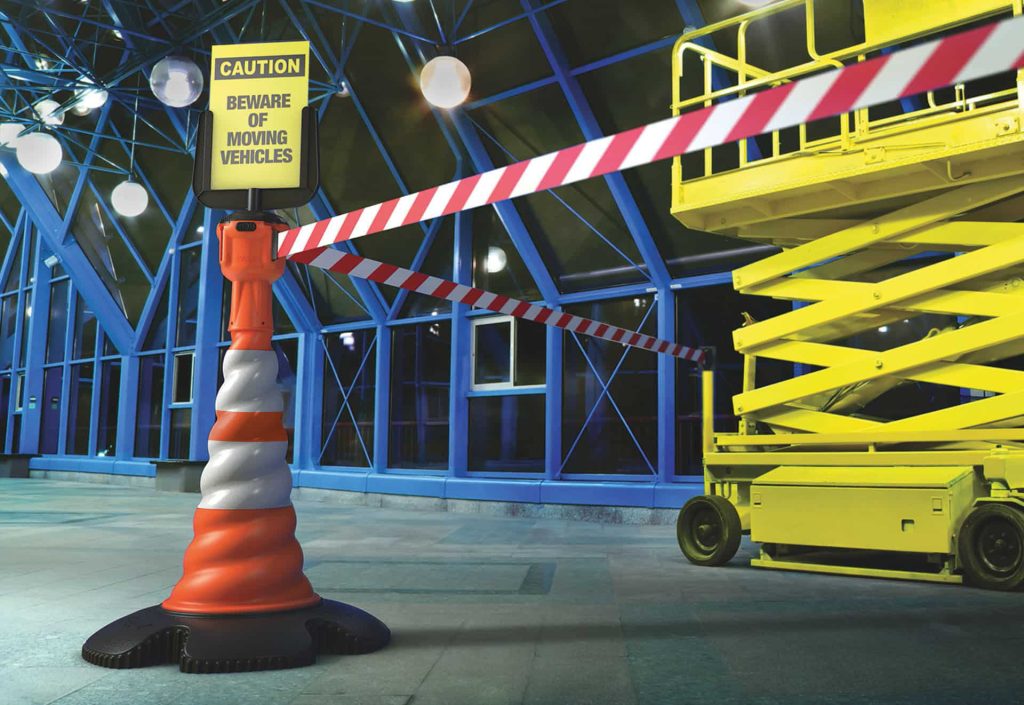 Retractable Barrier System | Skipper Traffic Cone Unicart - Includes 9 ...